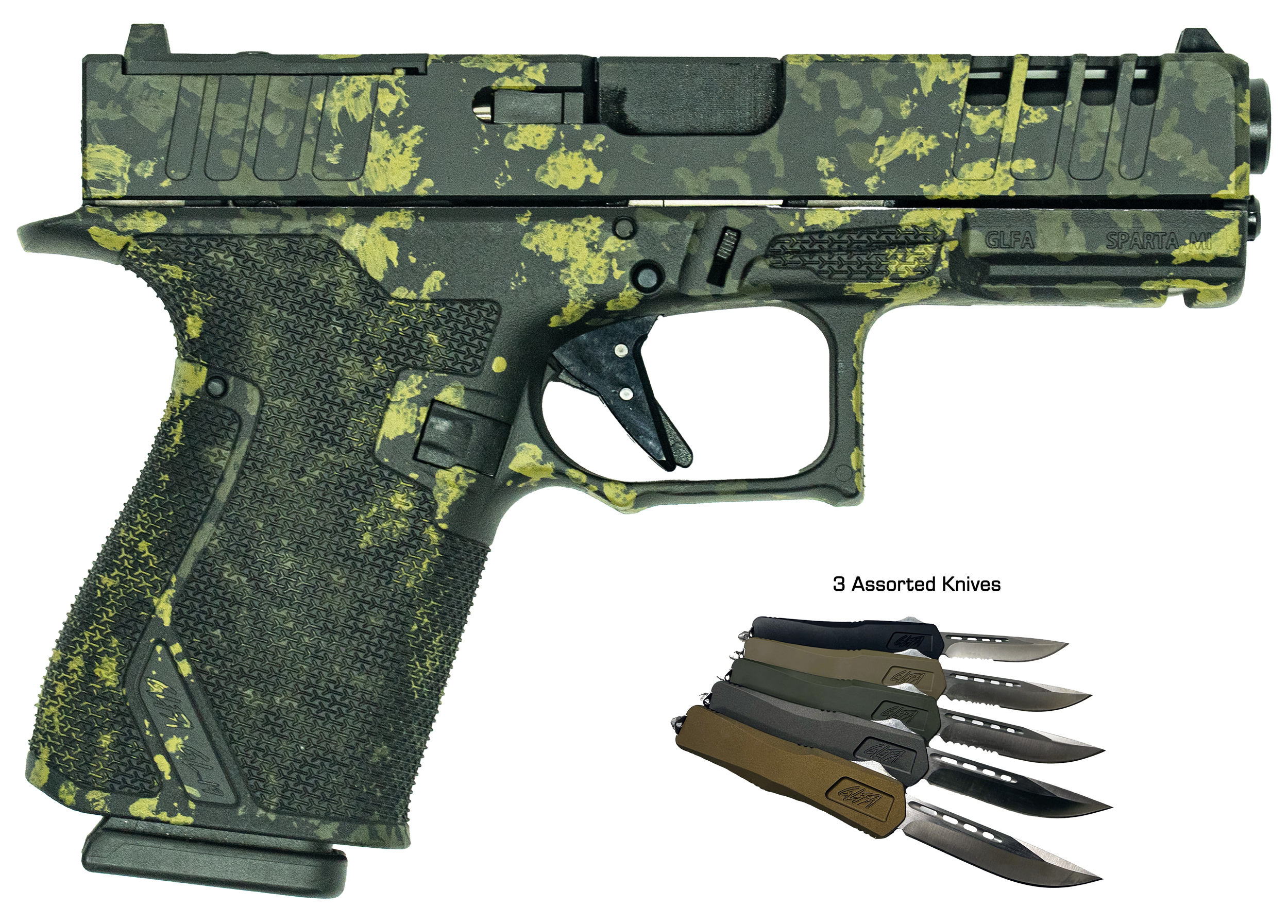 Great Lakes Striker Bundle Optic Ready Pistol GL19LBLKBUNDLE, 9mm, 4in ...